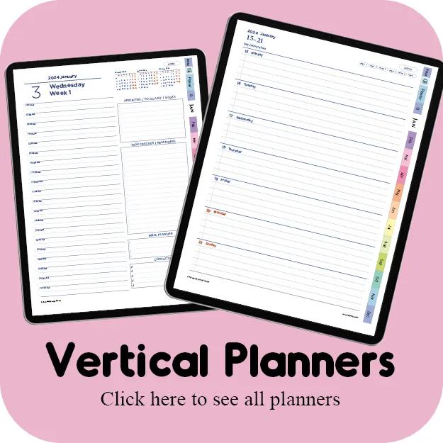 Best Vertical Digital Planner for iPad and iPad pro — iPad Planner