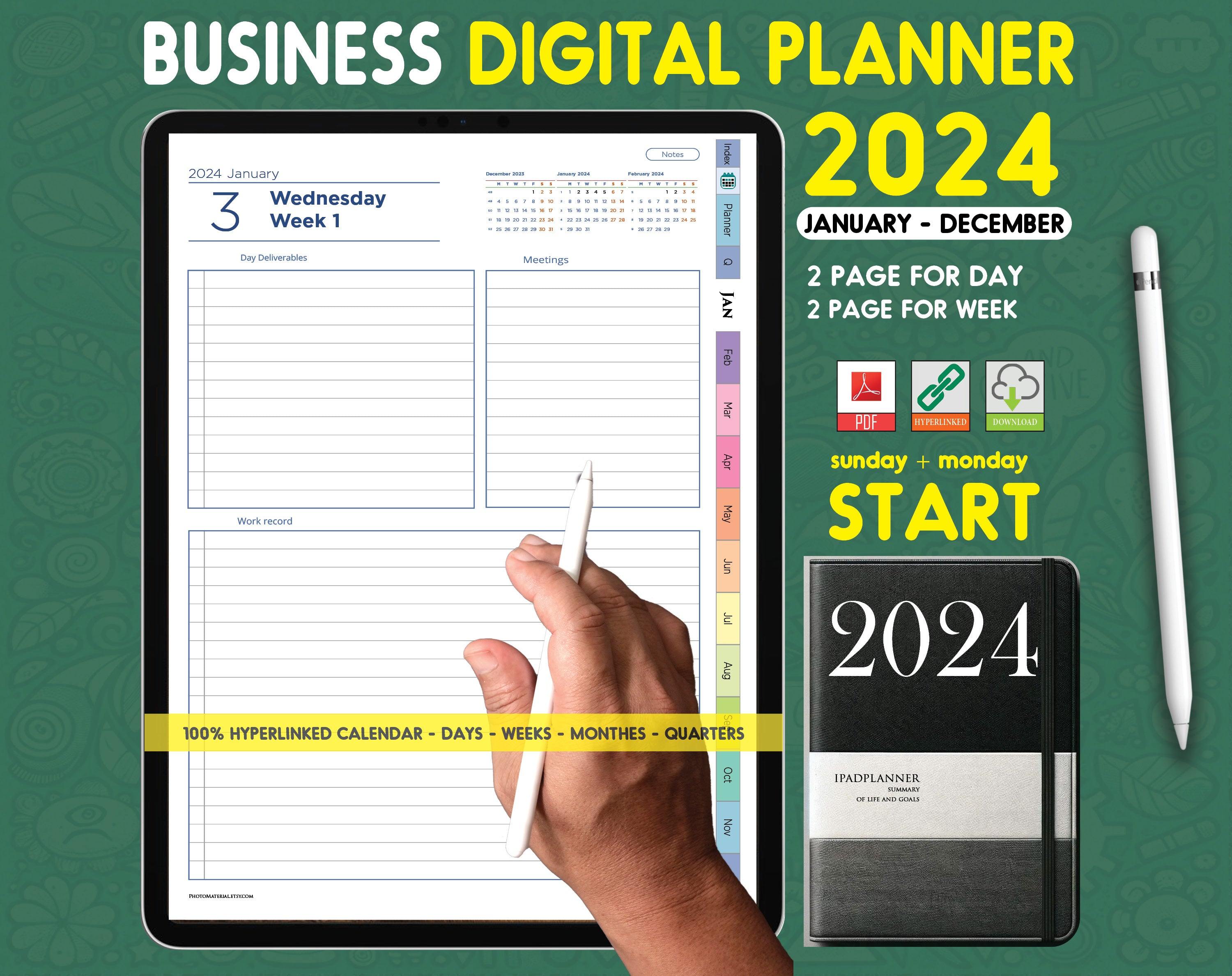 Digital Business Planner 2024 — iPad Planner
