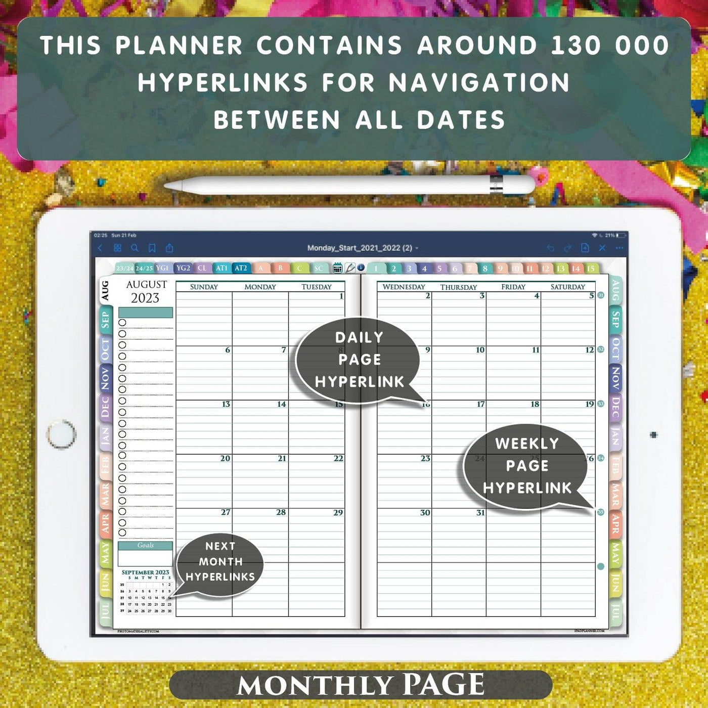 Digital Lesson Planner for 2023 2024 2025 ipad teacher planning — iPad ...