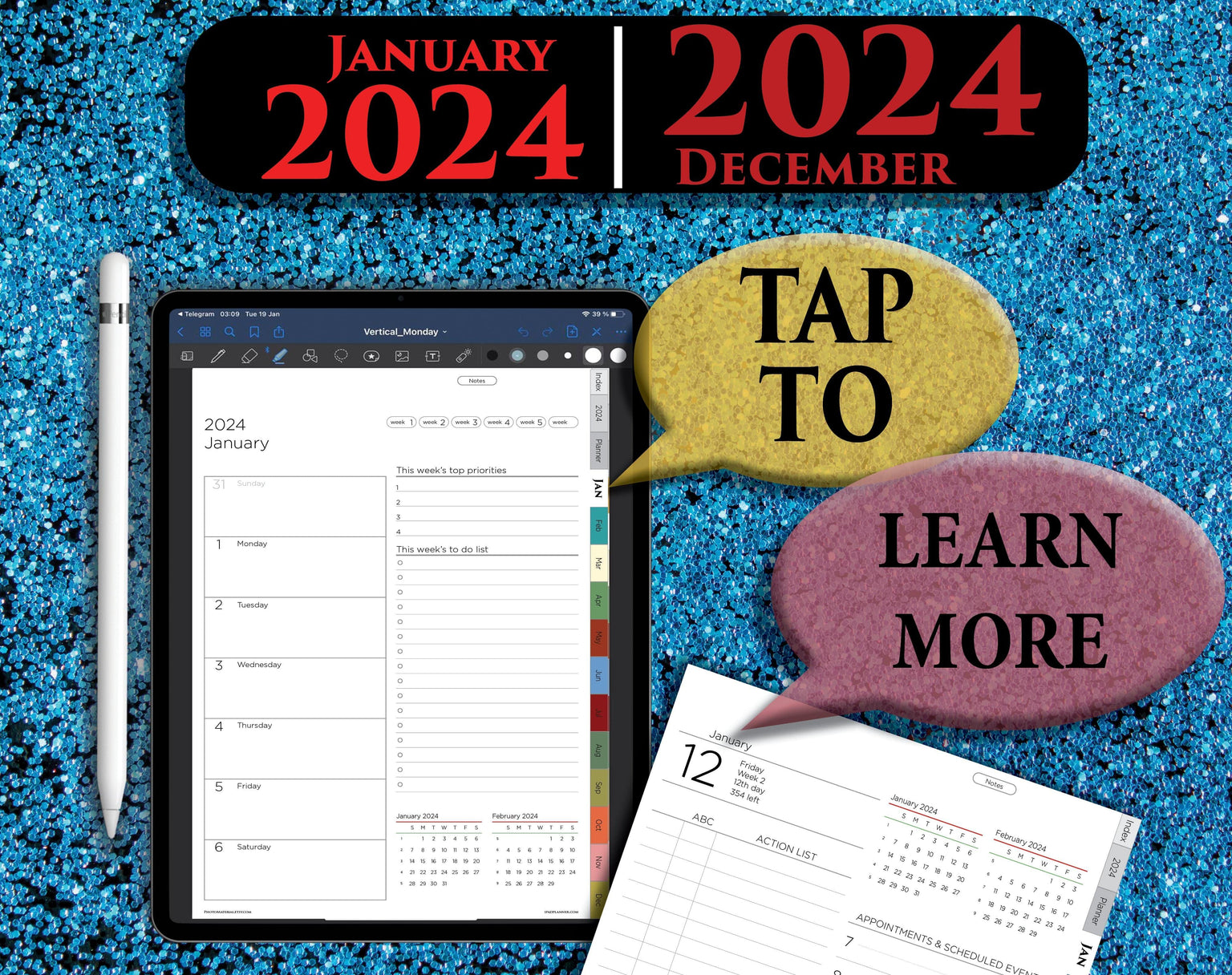 Vertical Planner — iPad Planner