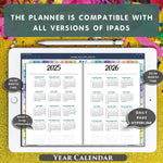 Digital Franklin Lined Daily Planner for 2025 2026 — iPad Planner