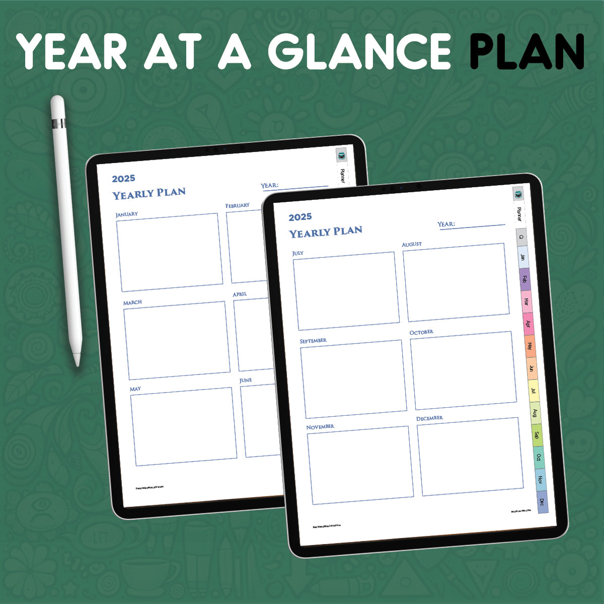 📅 24-7 Hour Digital Planner | iPad & GoodNotes | Hyperlinked PDF — iPad ...
