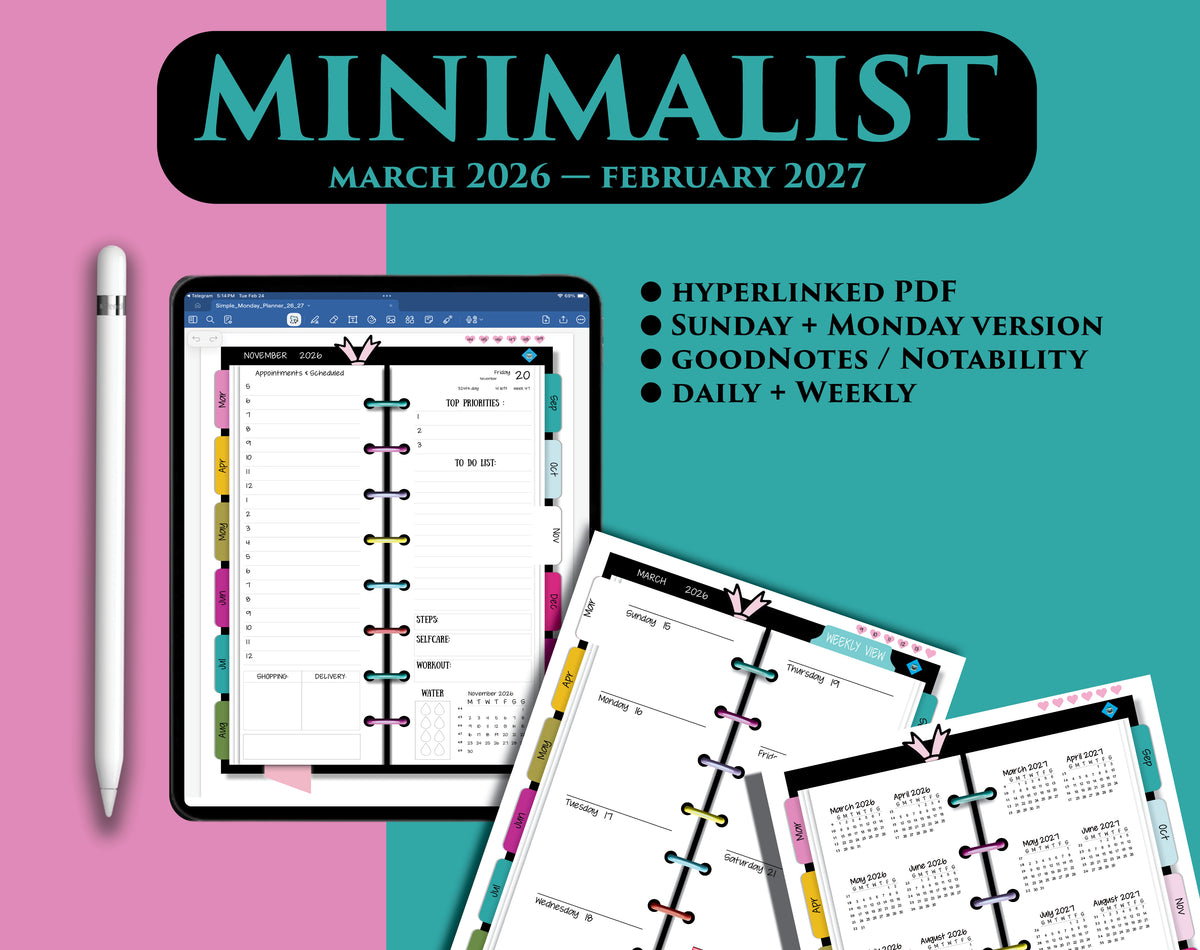 🌈 2026 Digital Rainbow Planner | Vertical iPad & GoodNotes PDF — iPad ...