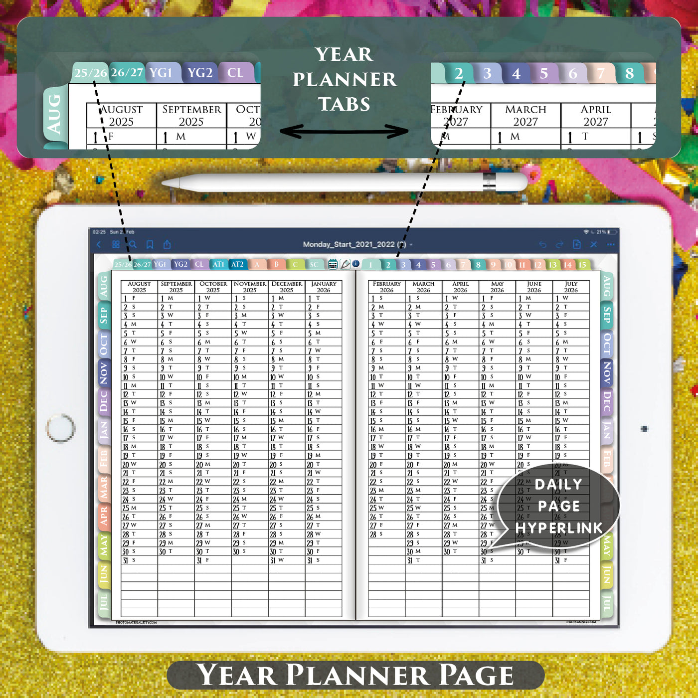 Digital Lesson Planner for 2025 2026 2027 ipad teacher planning — iPad ...