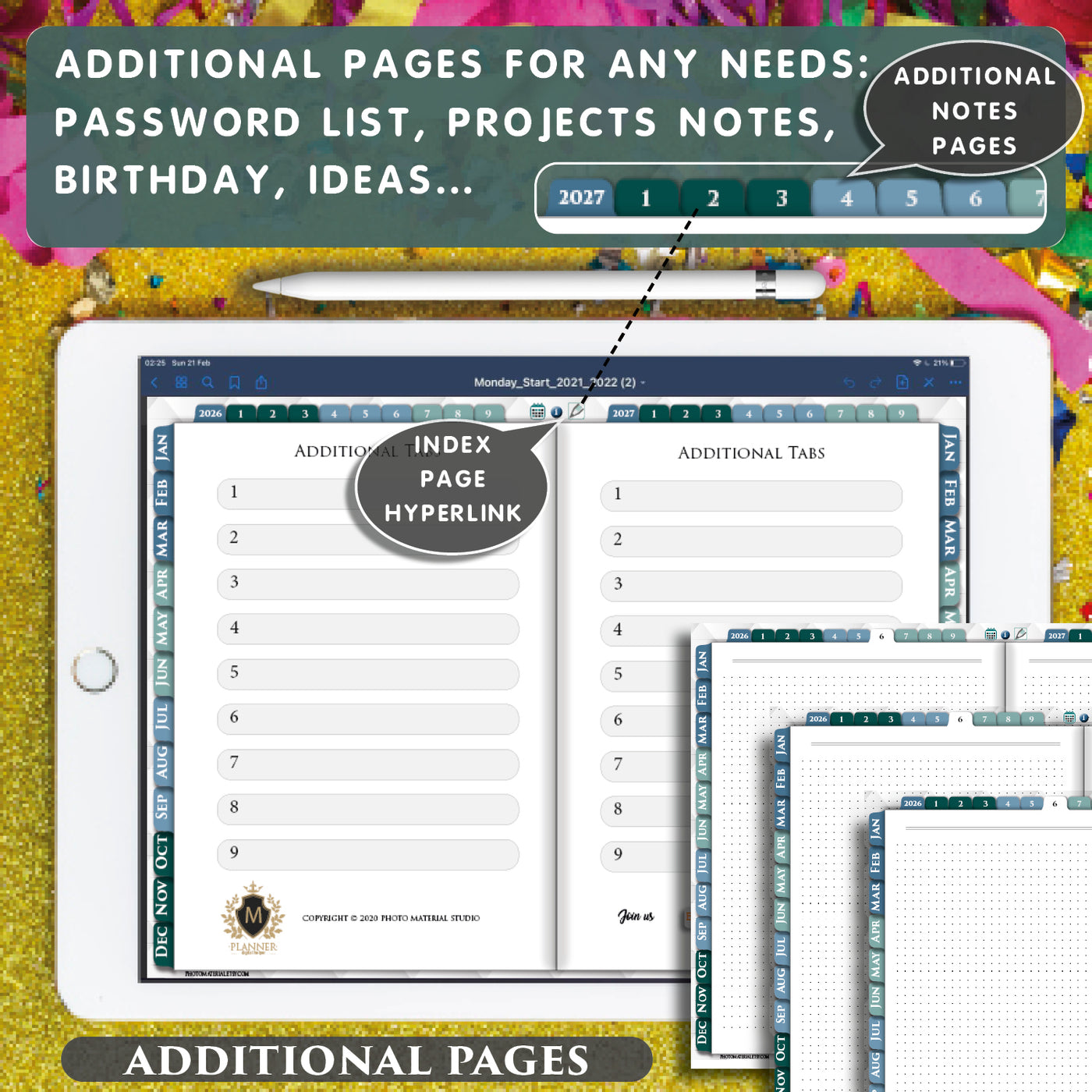 PDF Daily Digital Business Planner 2026 2027 for iPad | 15 minute time ...