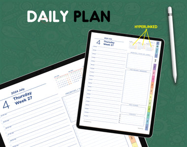 247 Hour Hourly Planner | Digital Daily Bundle | Notebook Edition ...