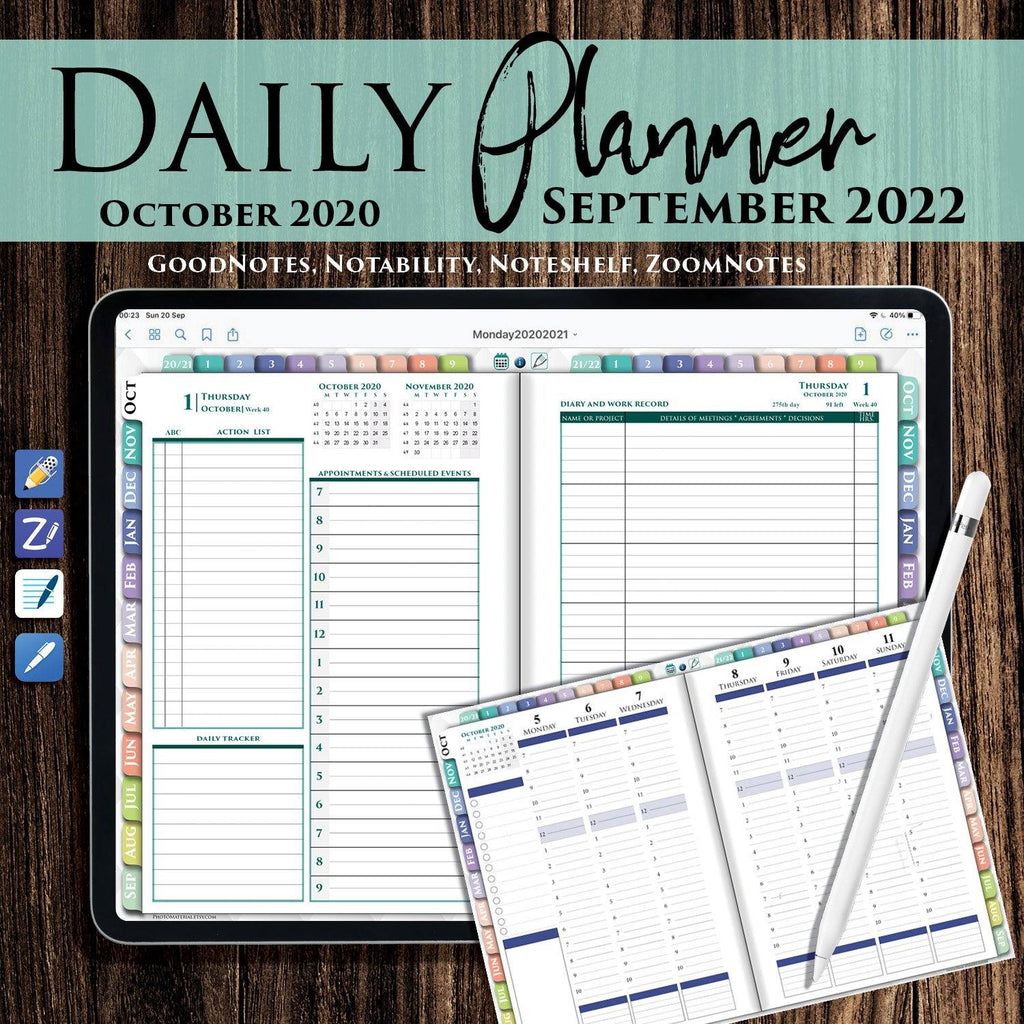 Ipad Digital Planner, best personal electronic planner app for ipad ...